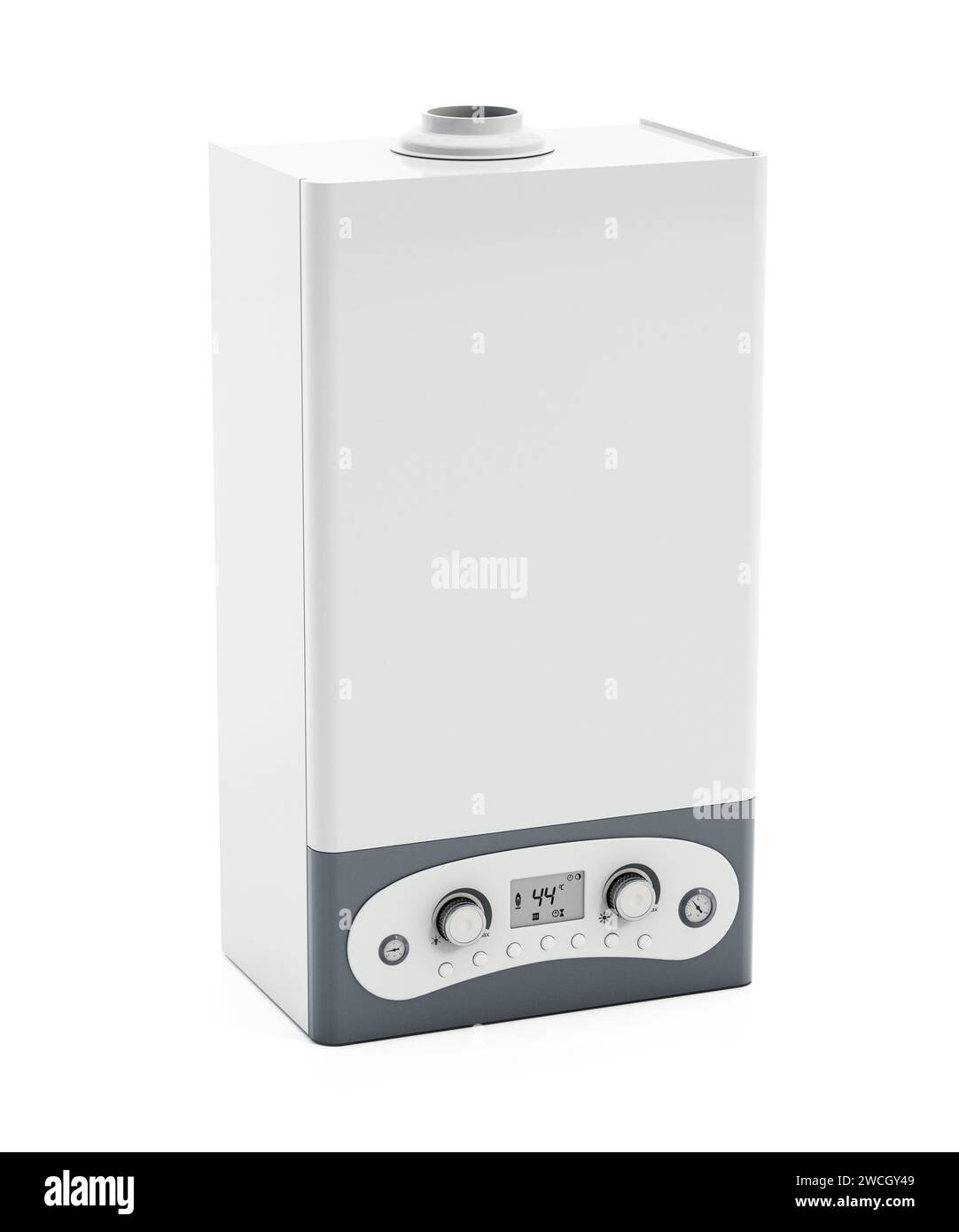 Combi boiler isolated on white background. 3D illustration Stock Photo ...