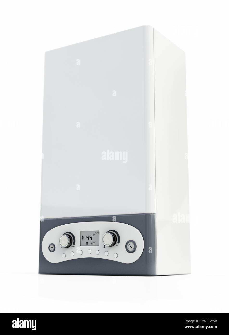 Combi boiler isolated on white background. 3D illustration Stock Photo ...