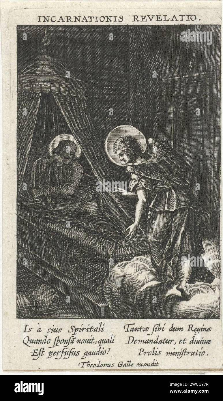 Jozef's dream, Theodoor Galle (Possible), 1581 - 1633 print The ...