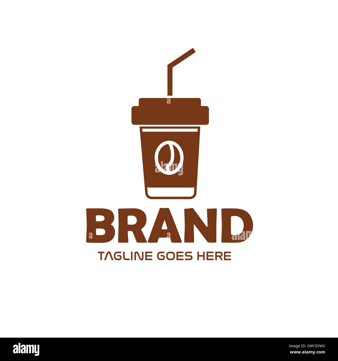 Coffee design template. Vector illustration on a white background Stock ...