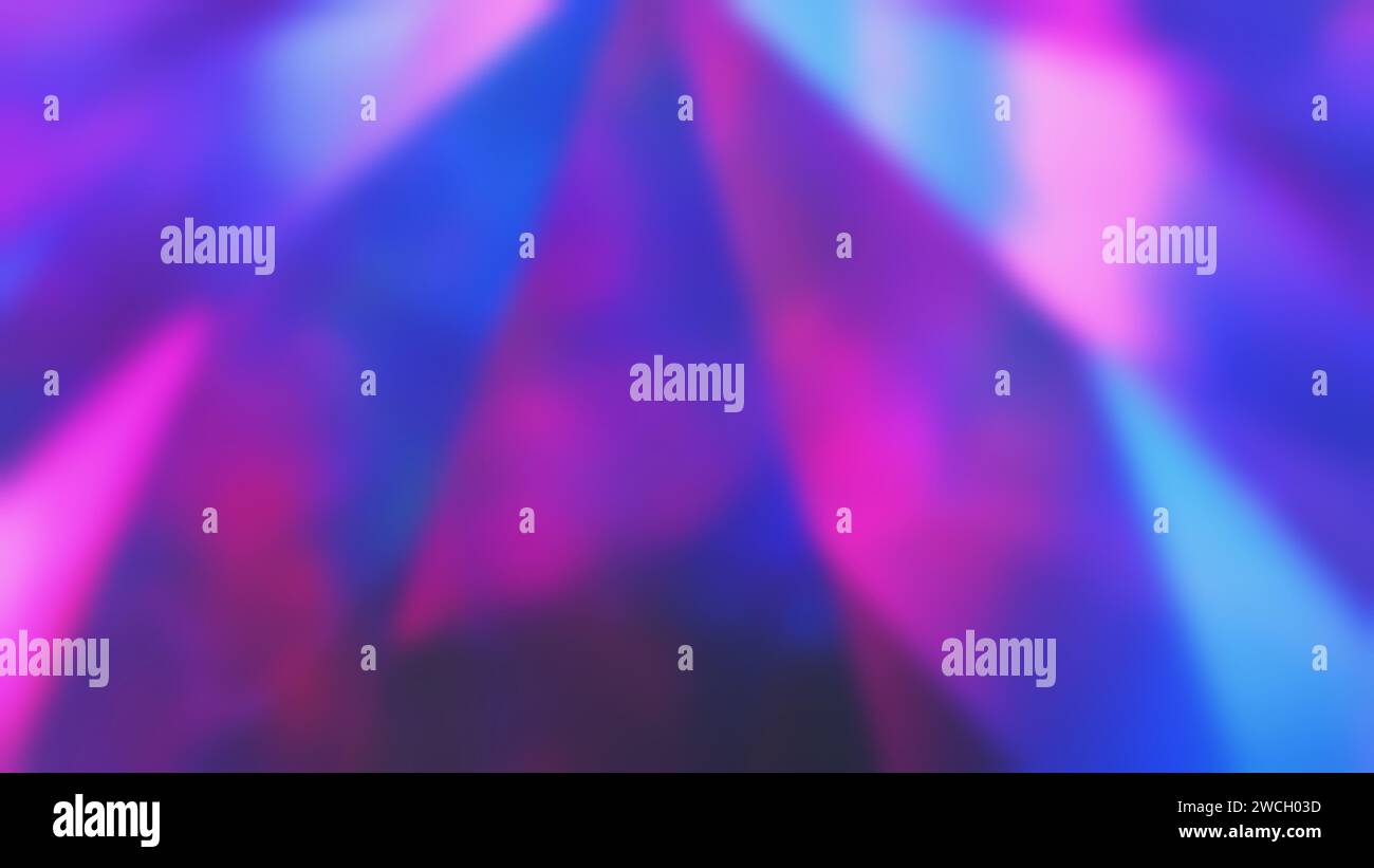 Crystal pyramid blur neon glow color light flare Stock Photo - Alamy
