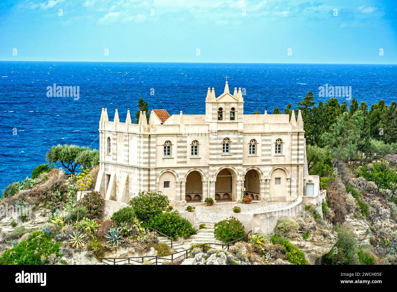 Tropea in Vibo Valentina province, Calabria region, Italy - Monastery ...