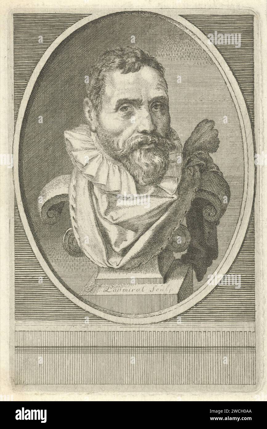 Portrait of Karel van Mander, Jan L'Admiral, 1764 print Carryed ...