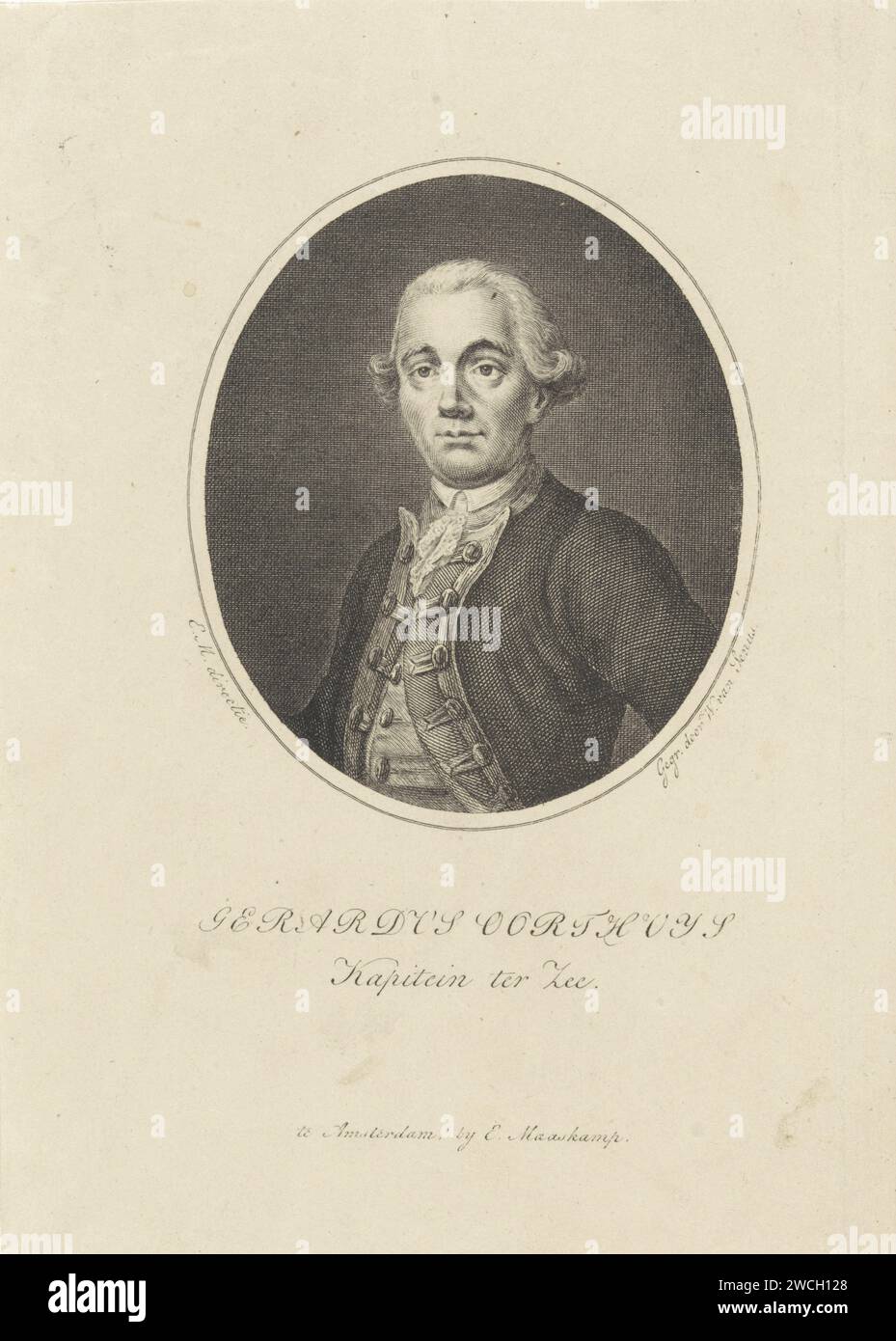 Portrait of Gerardus Oorthuys, Willem van Senus, 1822 - 1826 print ...