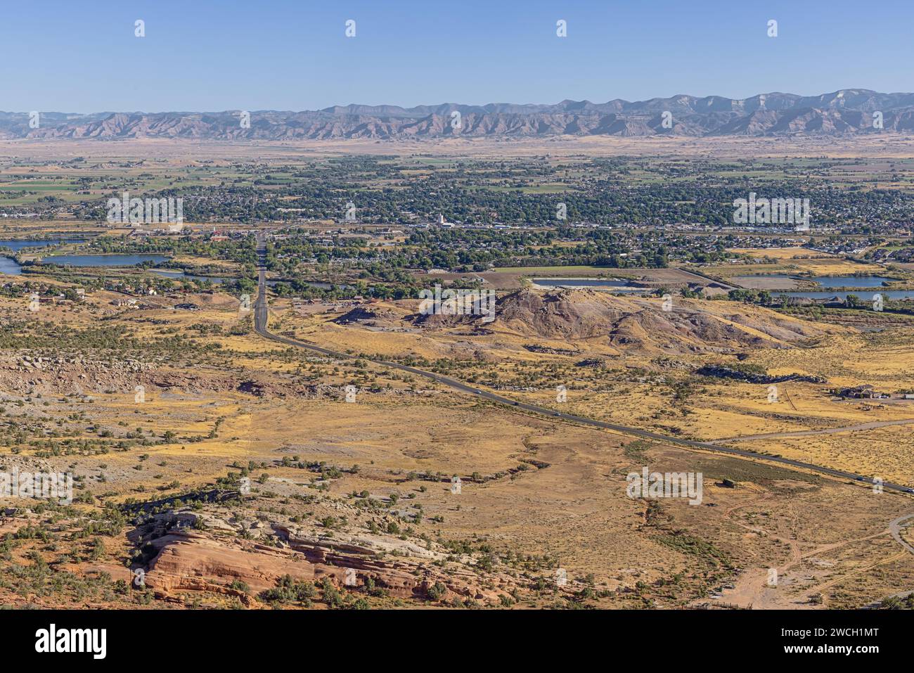 Fruita and the Colorado River Valley, seen from the Historic Trails ...