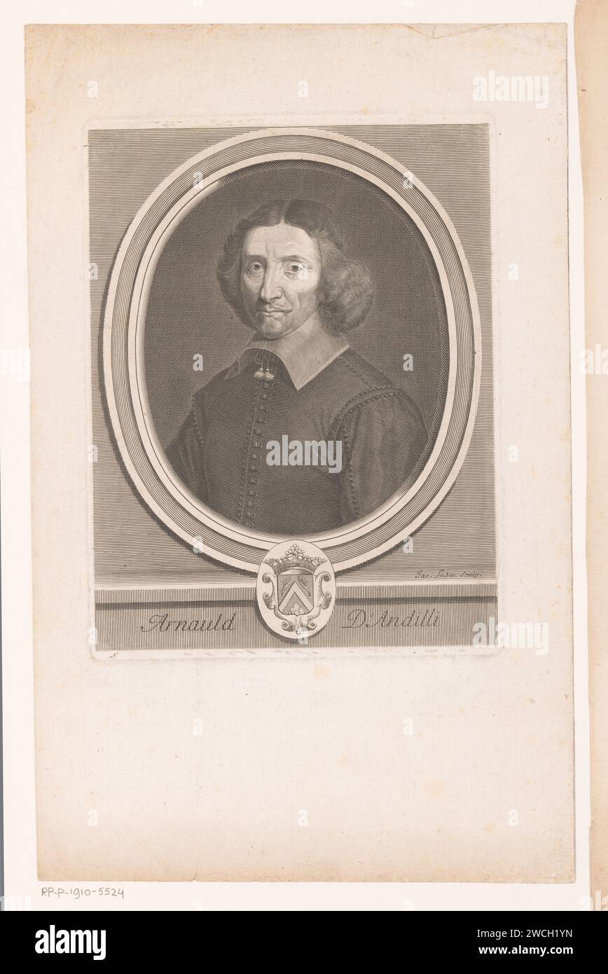 Portret van Robert Arnauld d'Andilly, Jacques Lubin, after Philippe de ...