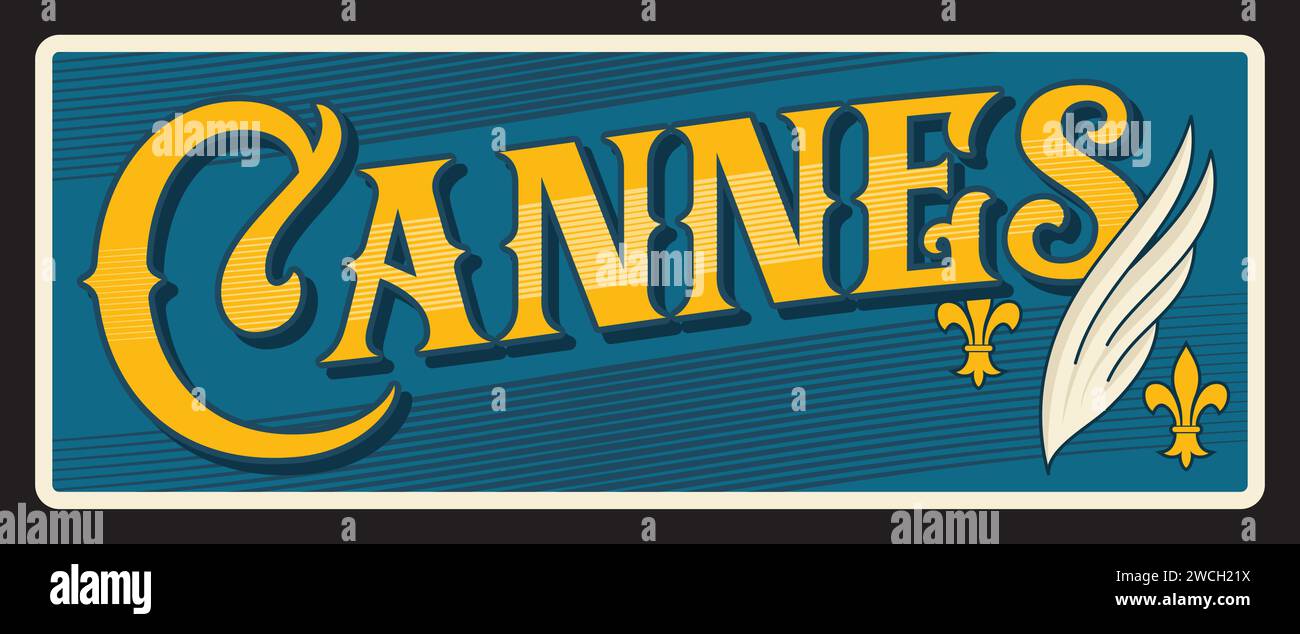 Cannes canas french riviera Stock Vector Images - Alamy