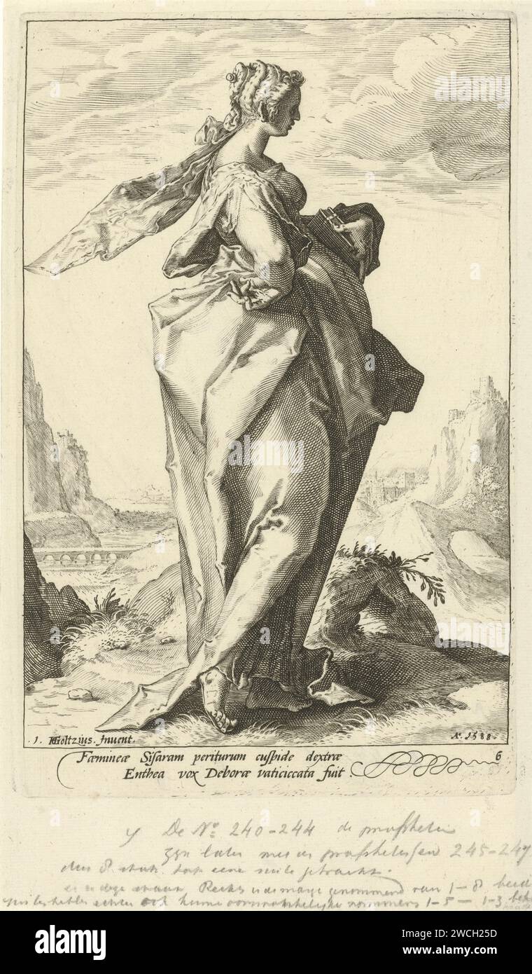 Debora, Jacob Matham (attributed to), after Hendrick Goltzius, 1601 ...