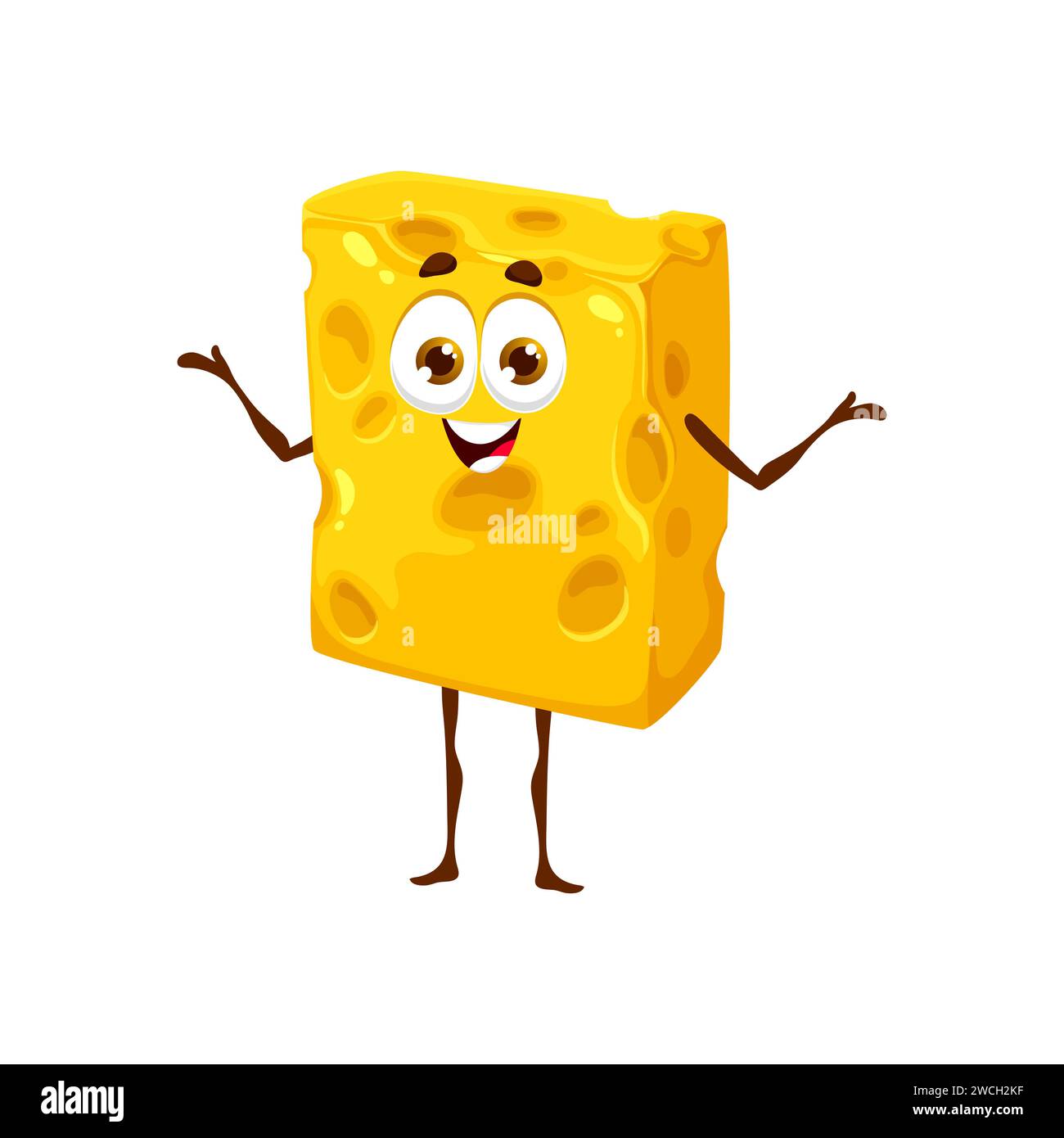 Cheese cartoon keto diet food character. Isolated vector lovable ...