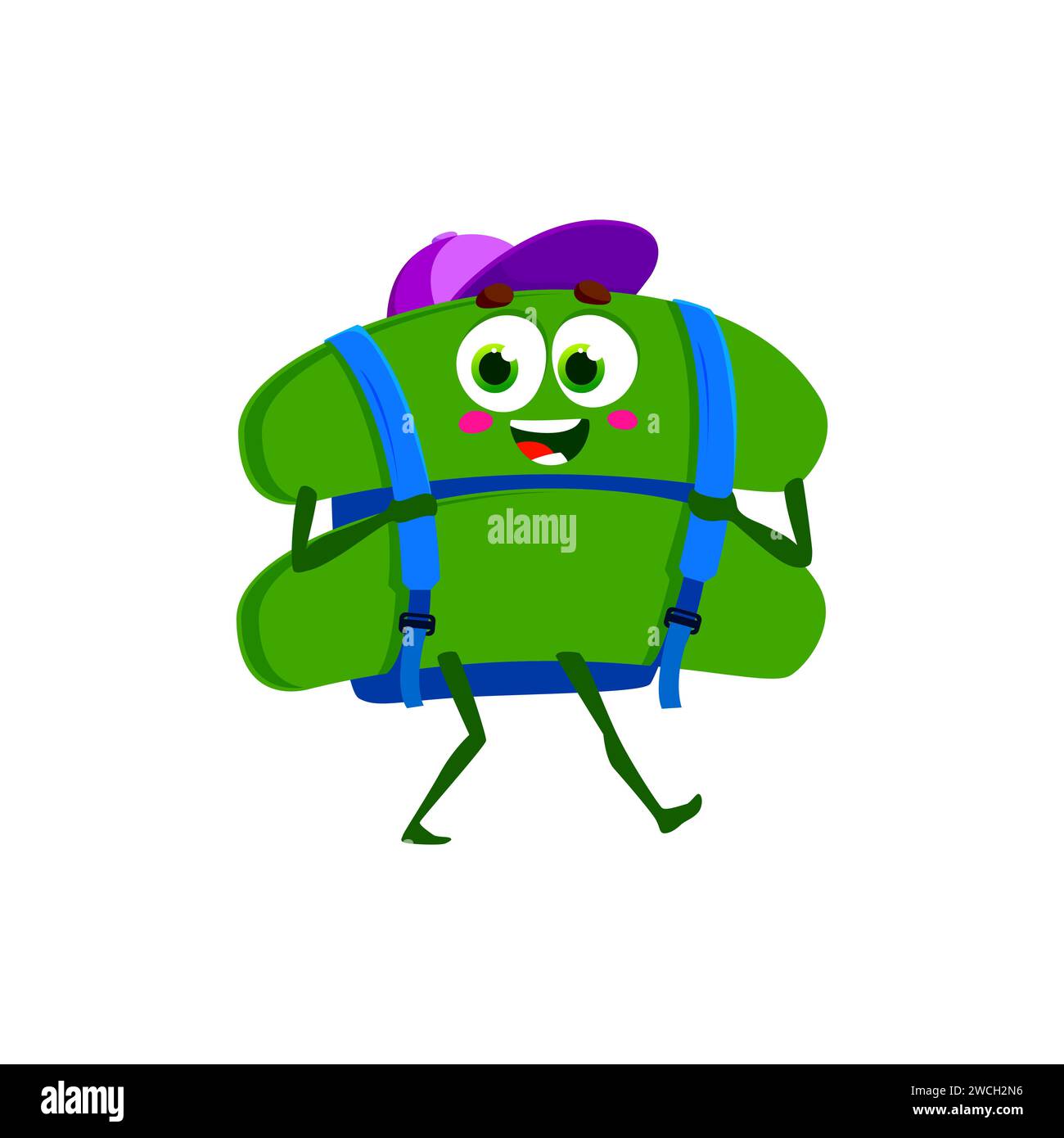 Cartoon funny math number equation symbol character with schoolbag ...