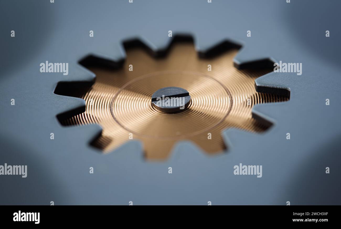 Gear of mechanism of precision technological equipment Stock Photo - Alamy