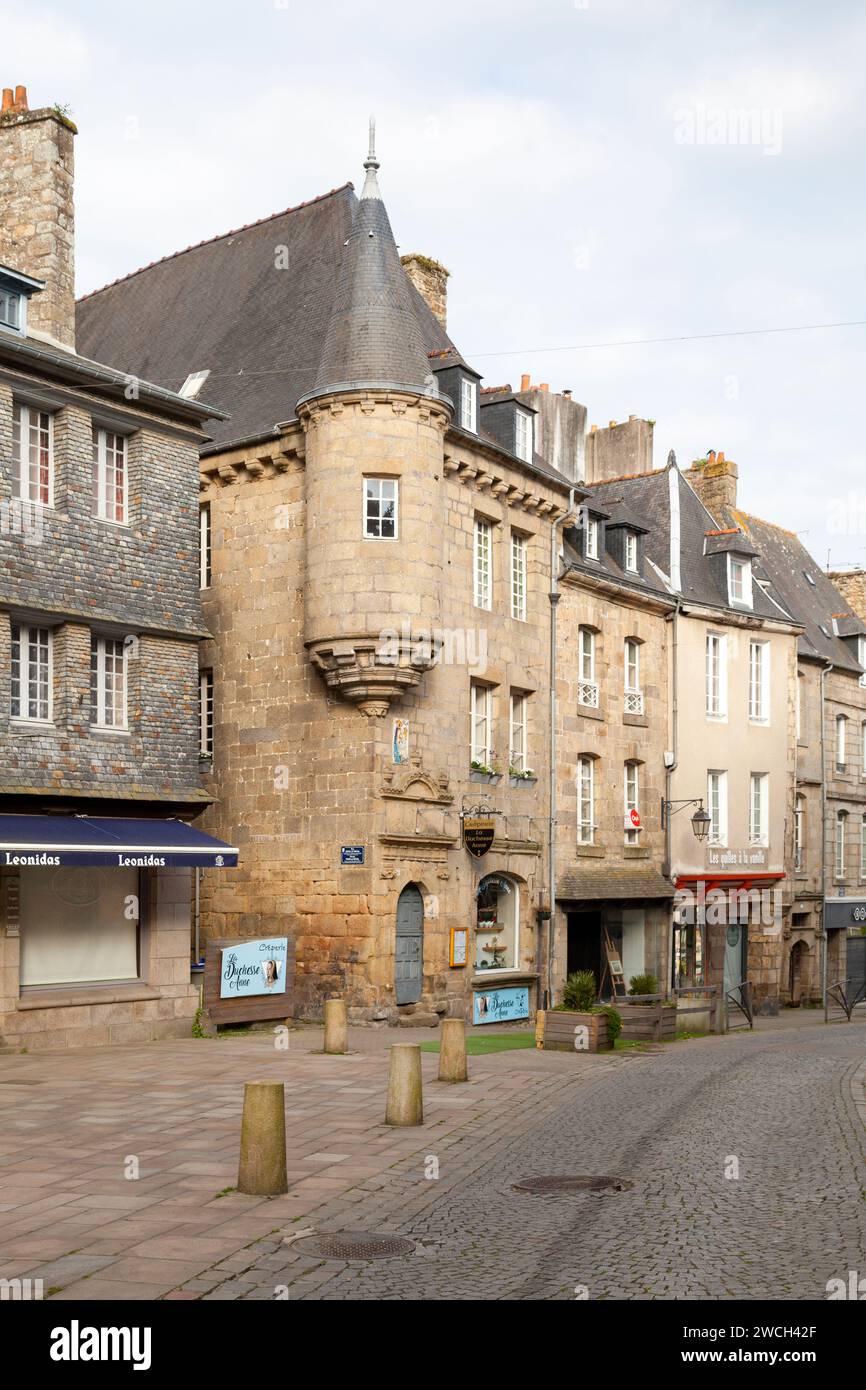 Guingamp, France - May 04 2022: The Anne de Bretagne house and its ...