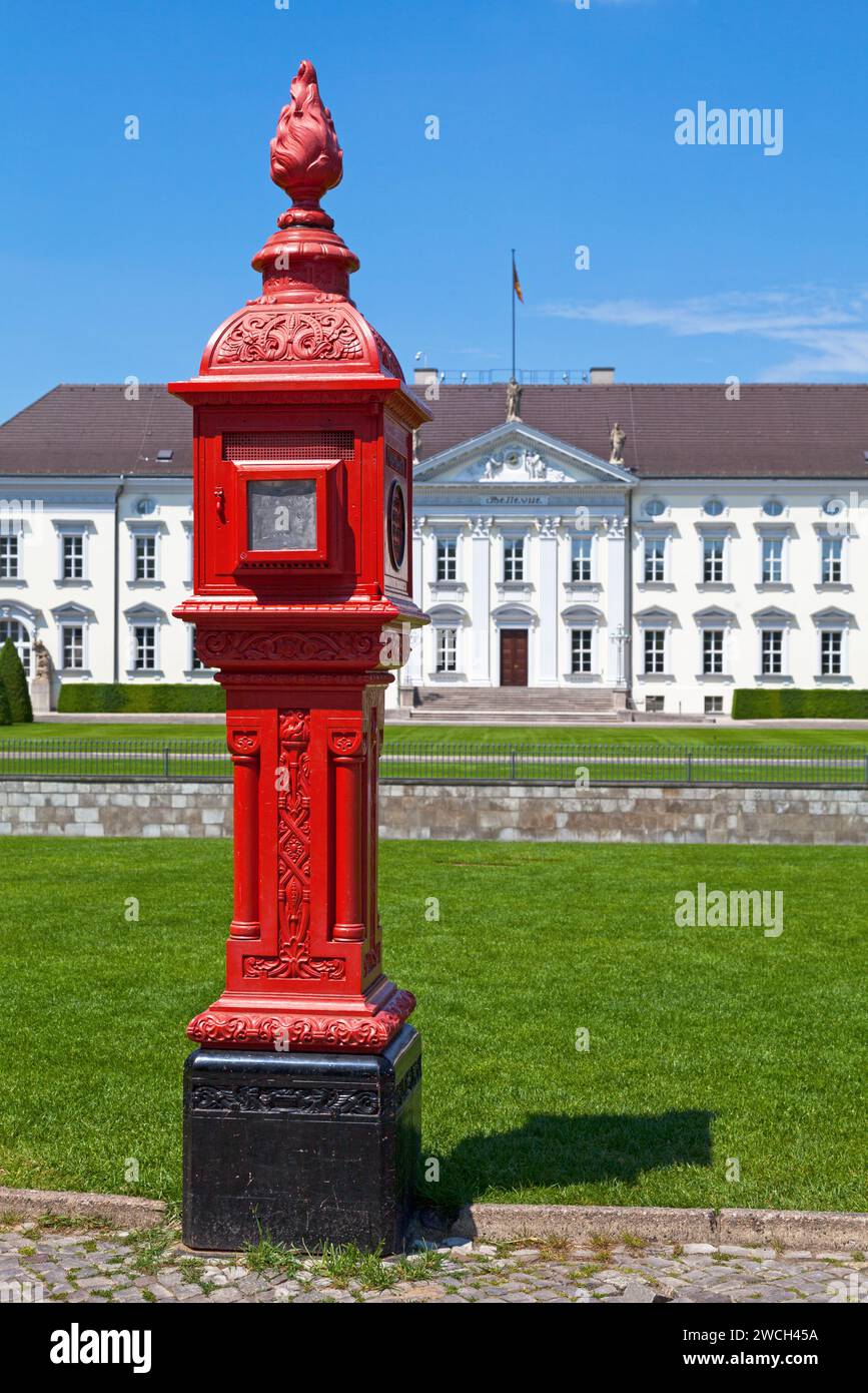 Berlin, Germany - June 03 2019: Old fire alarm (German: Feuermelder ...