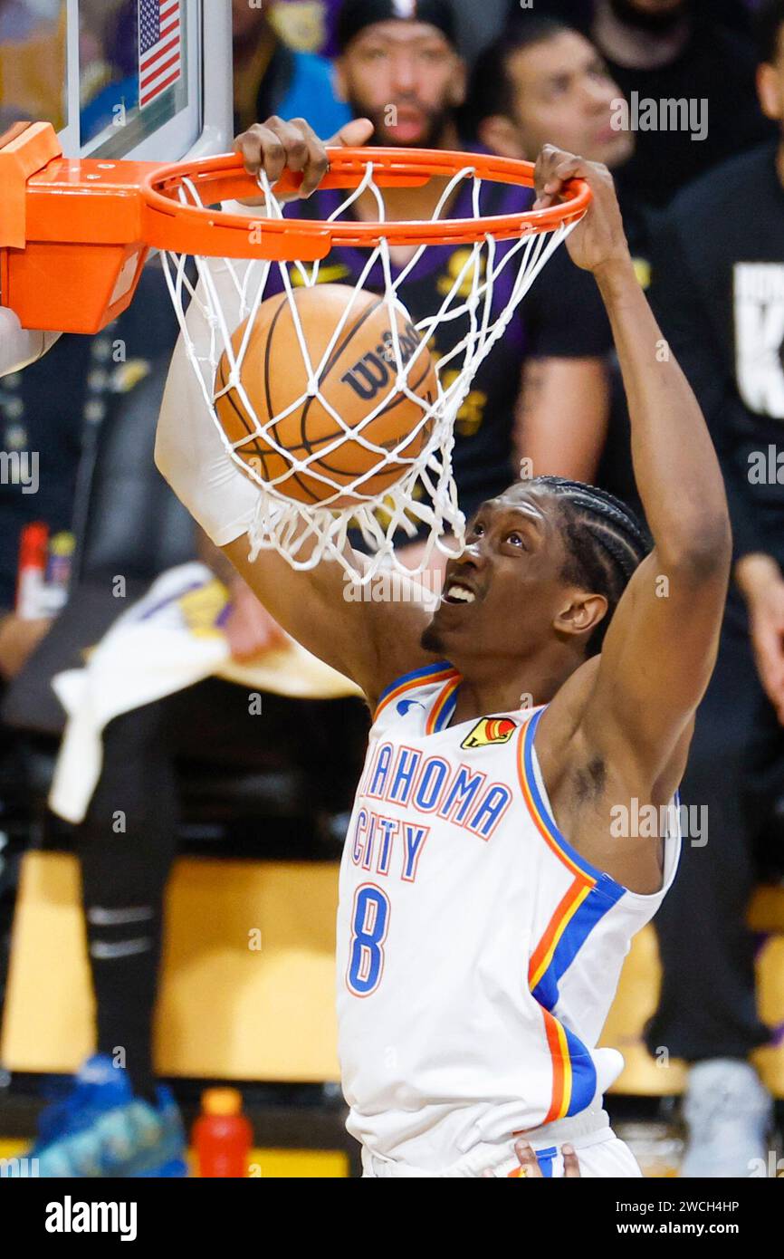 Los Angeles, United States. 15th Jan, 2024. Oklahoma City Thunder's ...