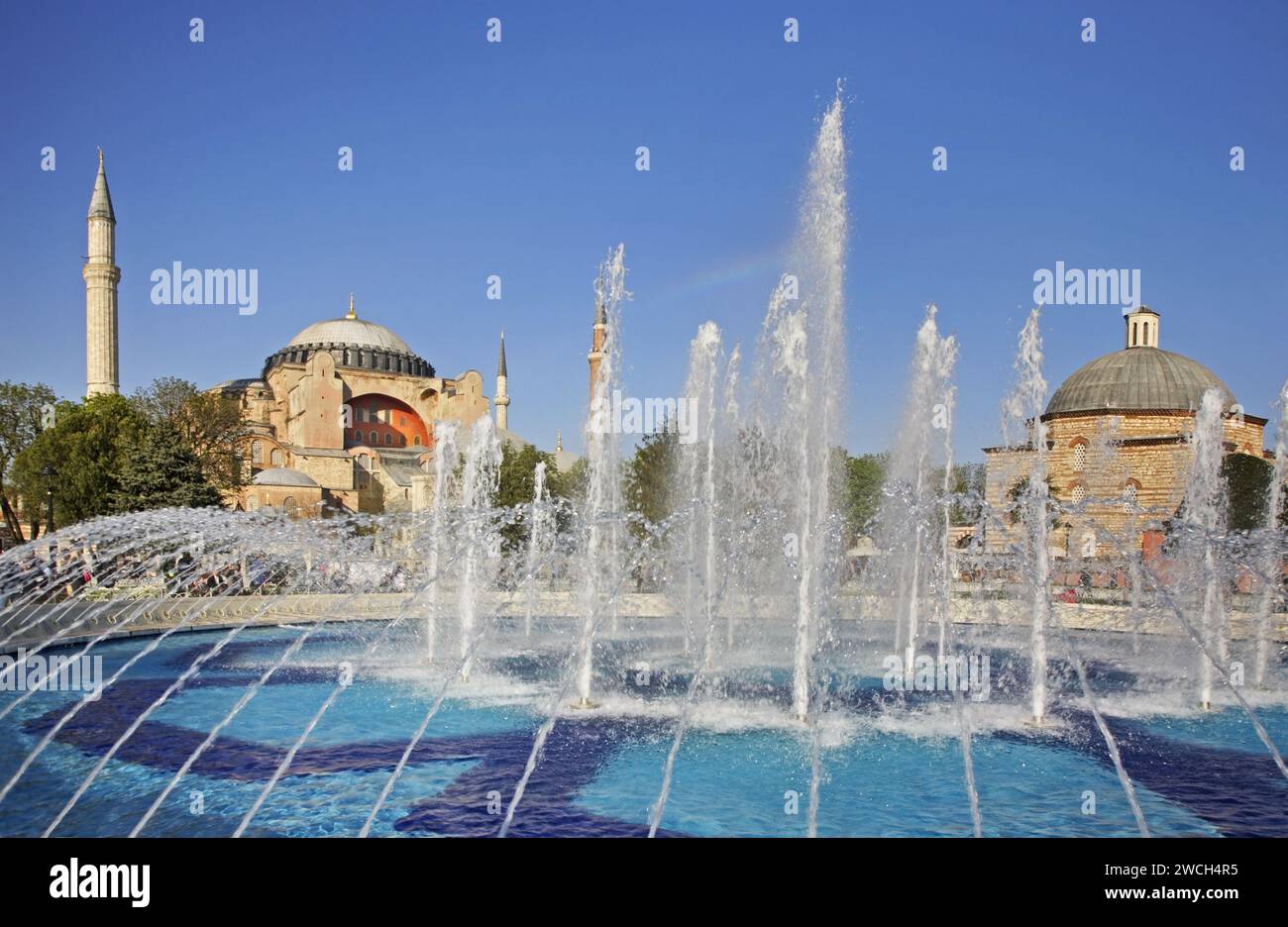 Hagia Sophia. Hippodrome of Constantinople (Sultanahmet square) in ...