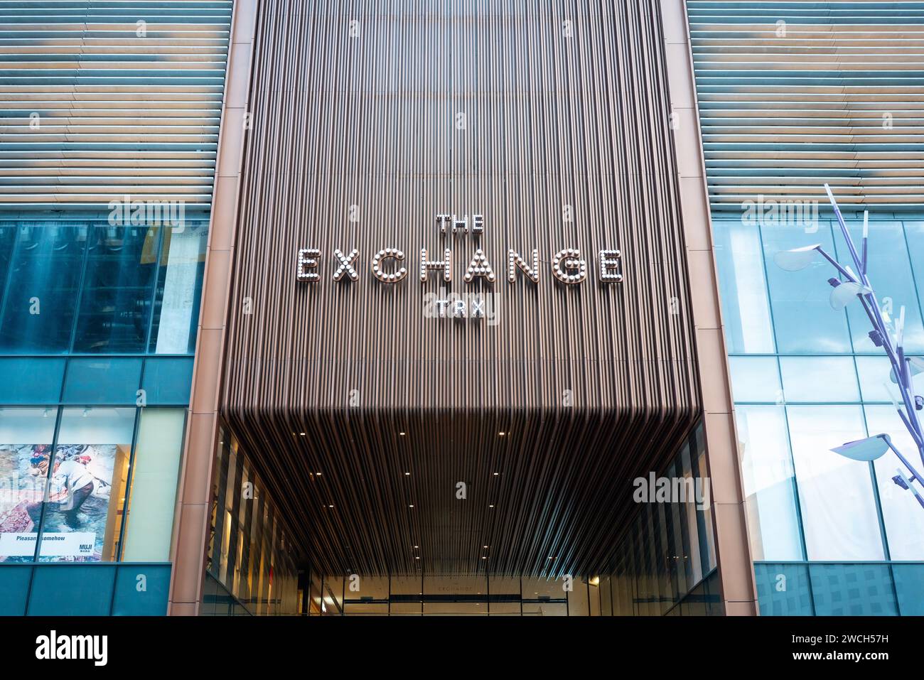Kuala Lumpur, Malaysia: Dec 20, 2023 - Entrance to The Exchange TRX, a ...