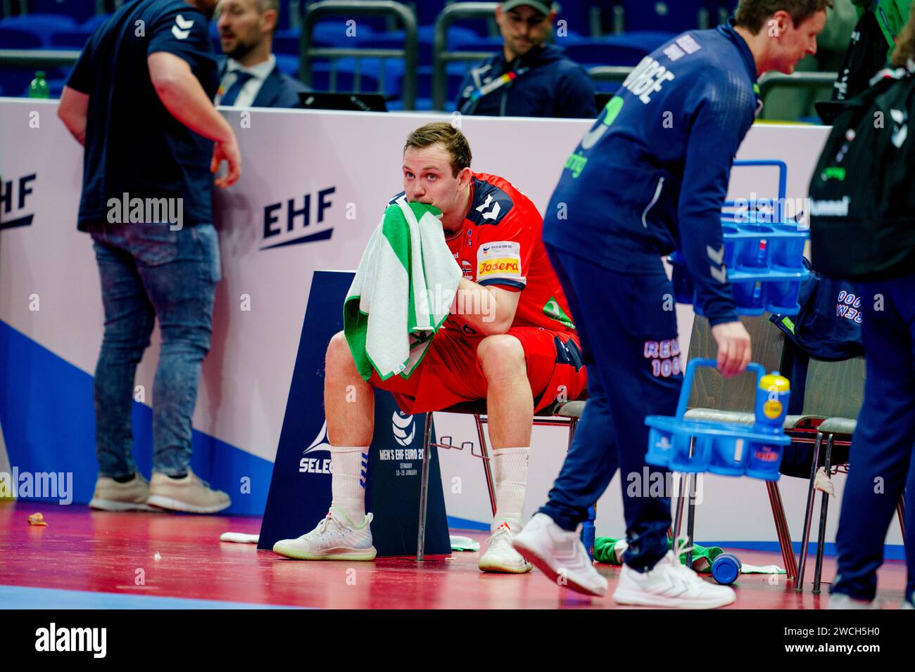 Berlin, Germany 20240115.Sander Sagosen after the group stage match in ...