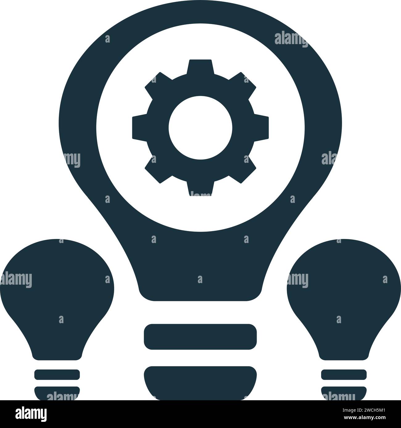 Originality icon. Simple creative element. Filled monochrome ...