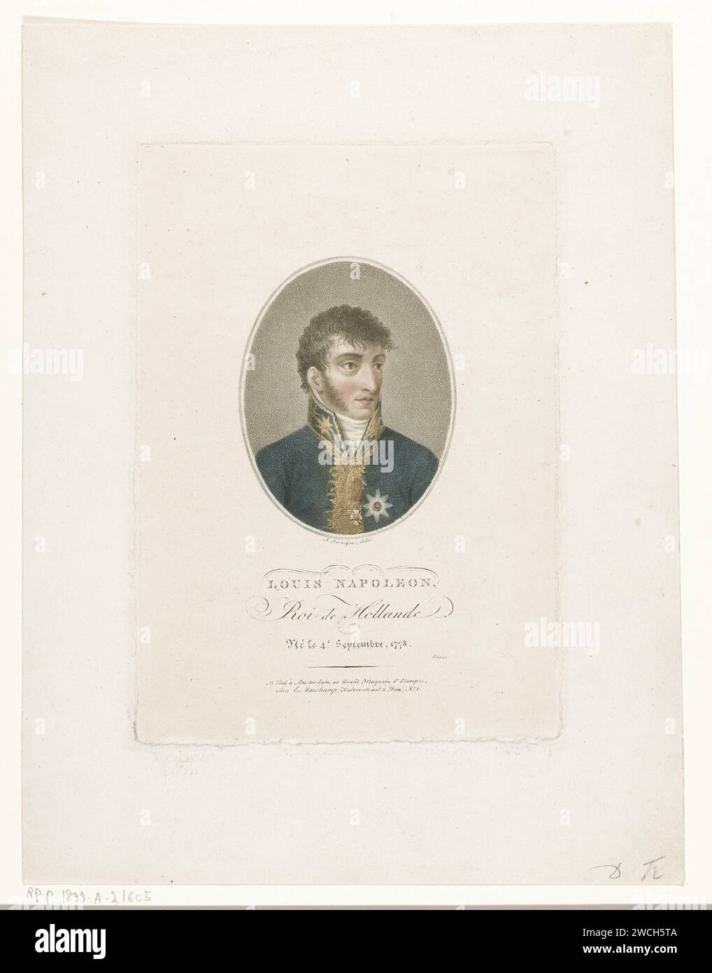 Portrait of Lodewijk Napoleon, King of Holland., Jan Willem Caspari ...