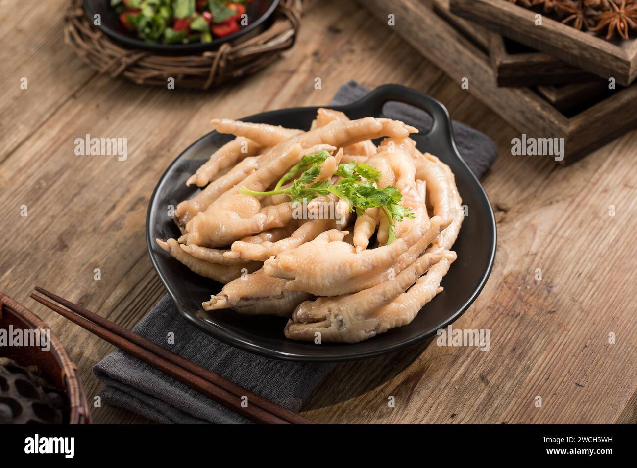 Boiled chicken feet hi-res stock photography and images - Alamy