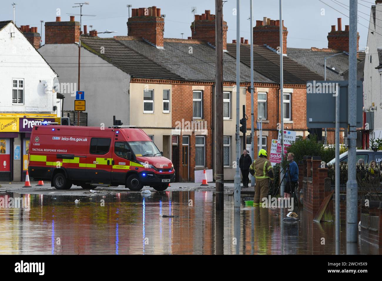 leicestershire fire and rescue at belton road loughborough during ...