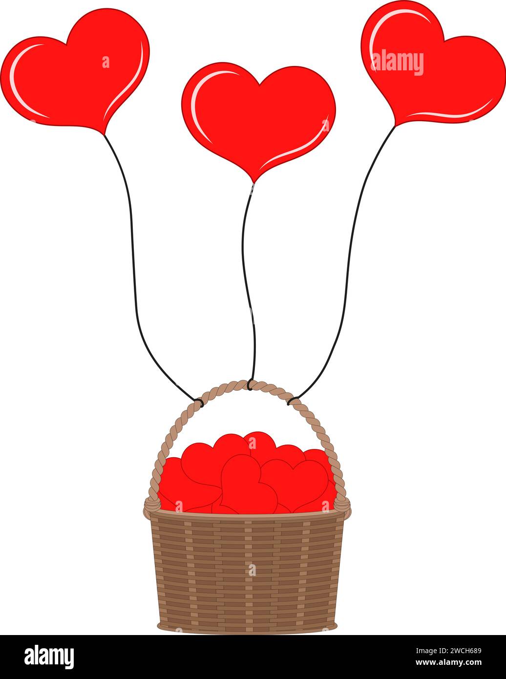 Simple basket Stock Vector Images - Alamy