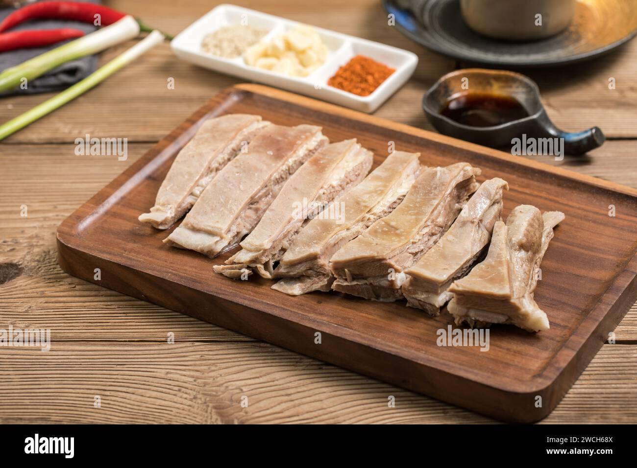 Boiled Lamb Slices with sauce，cut Lamb Stock Photo - Alamy