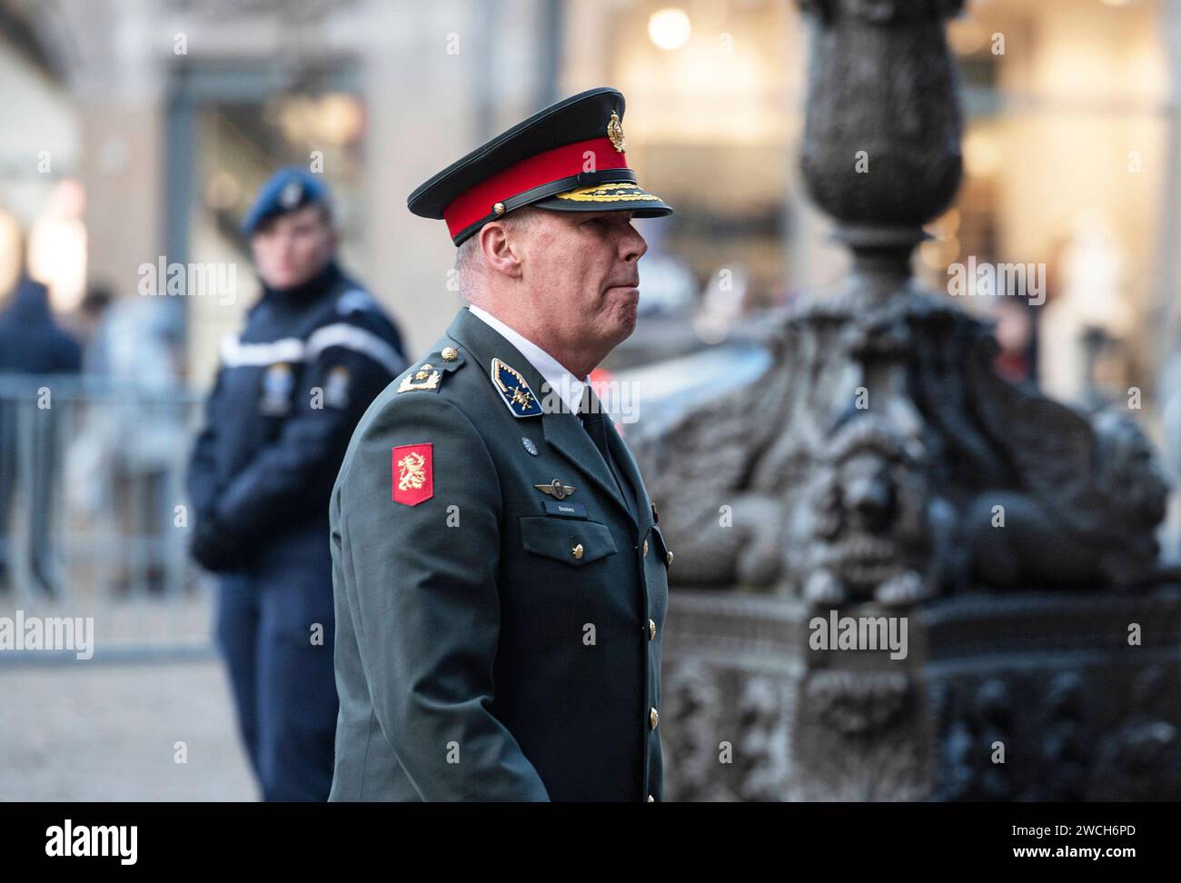 Amsterdam The Netherlands 15th January 2024 Guests arrive at palace on ...