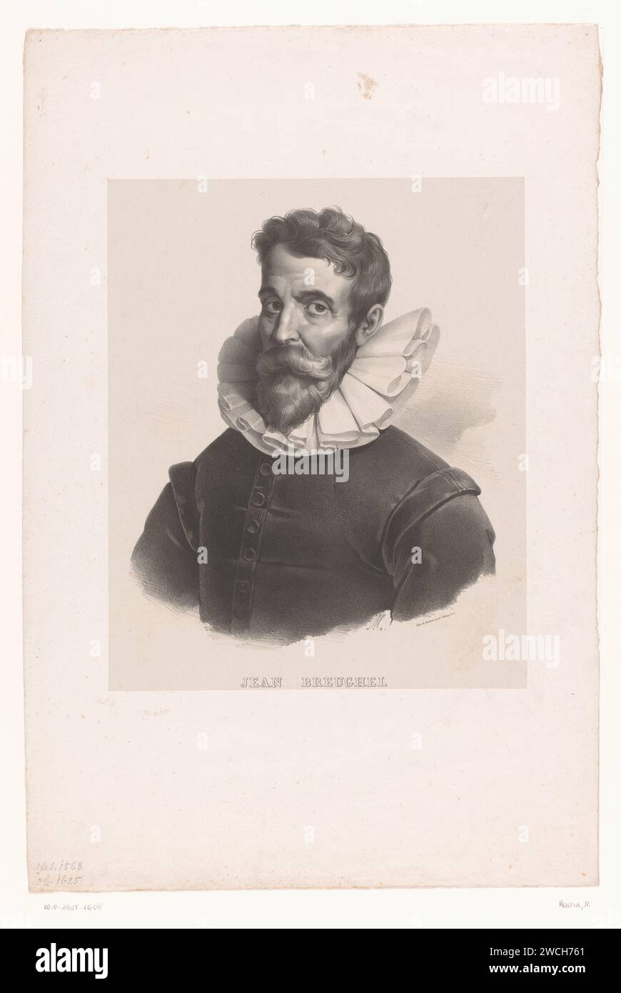 Portrait of painter Jan Brueghel (I), Antoine Maurin, Nicolas Maurin ...