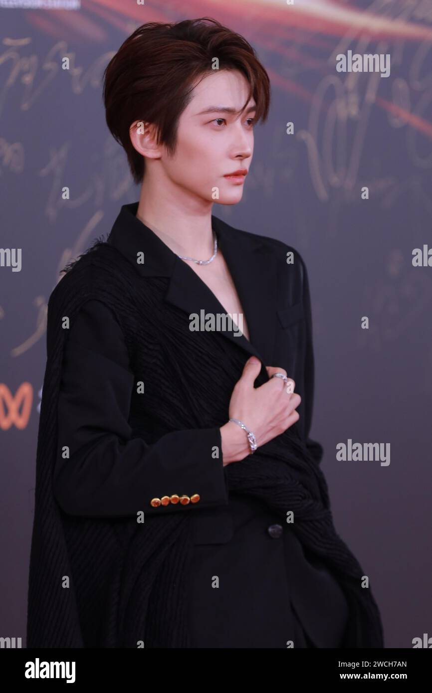 Chinese singer, dancer and model Liu Yu attends the 2024 Weibo Night in ...