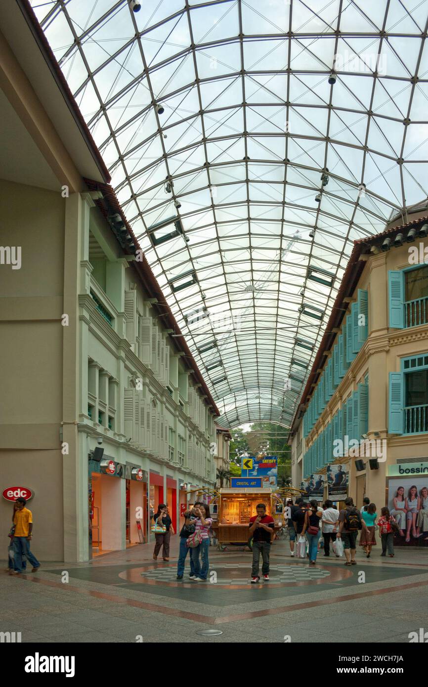 Bugis, Singapore - August 22 2007: Bugis Junction is an integrated ...