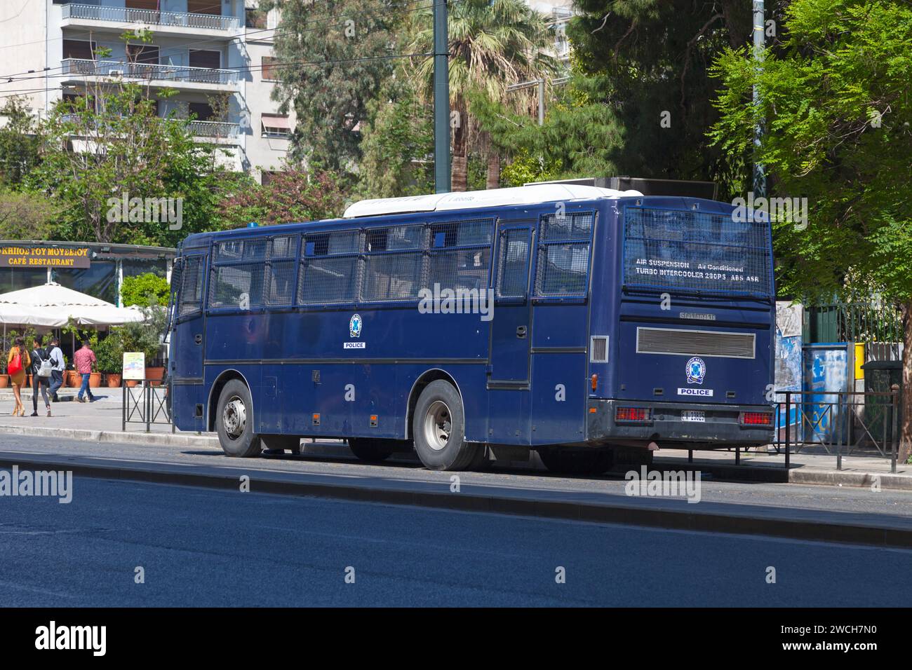 Athens, Greece - April 29 2019: Bus of the Hellenic Police (Greek ...