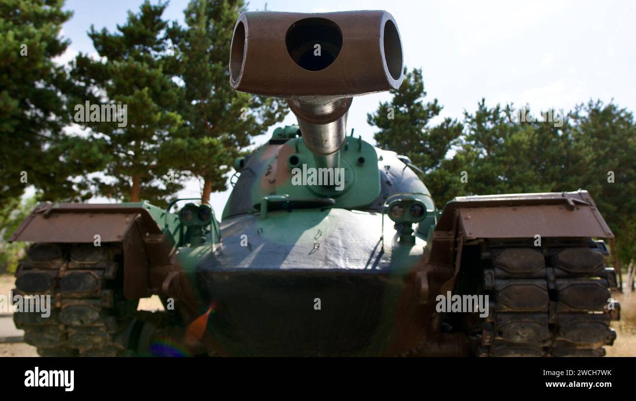 Erzurum, TURKEY - 08 23, 2023: Tanks and heavy artillery weapons from ...