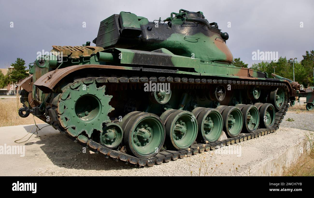 Erzurum, TURKEY - 08 23, 2023: Tanks and heavy artillery weapons from ...