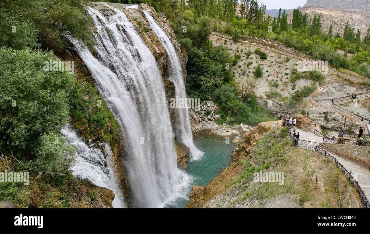Tortum (Uzundere) Waterfall in Erzurum. Turkey's highest waterfall ...