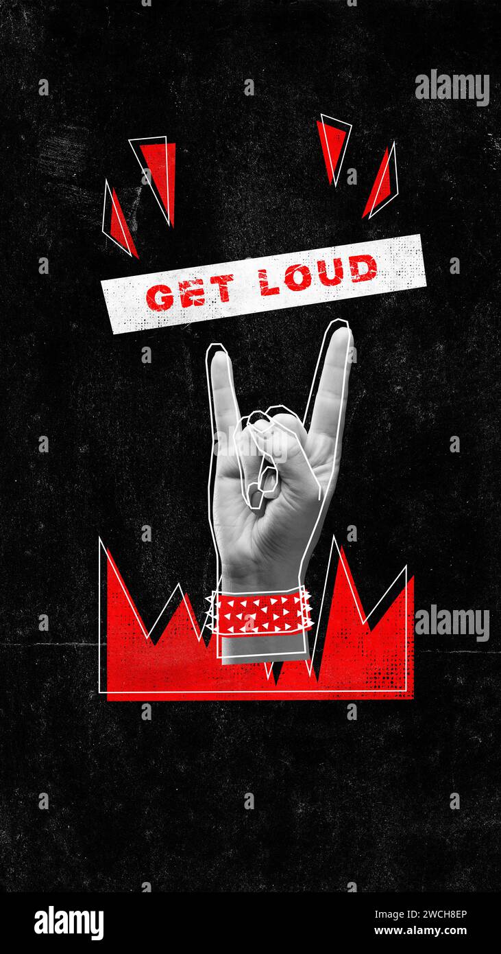 Poster. Contemporary art collage Stock Photo - Alamy