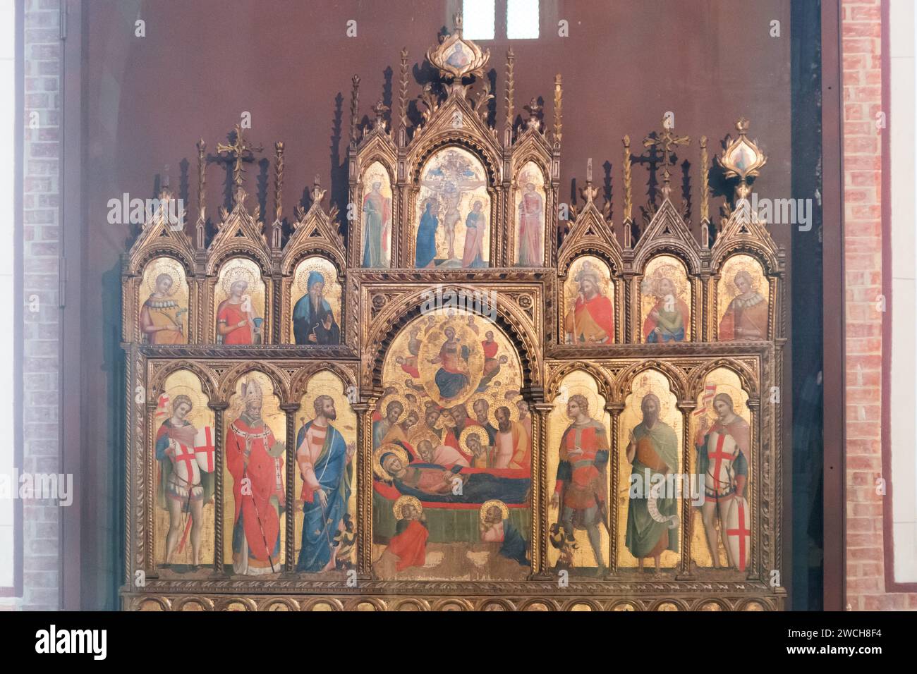 Dormitio Virginis polyptyque by Lorenzo Veneziano from XIV century in ...