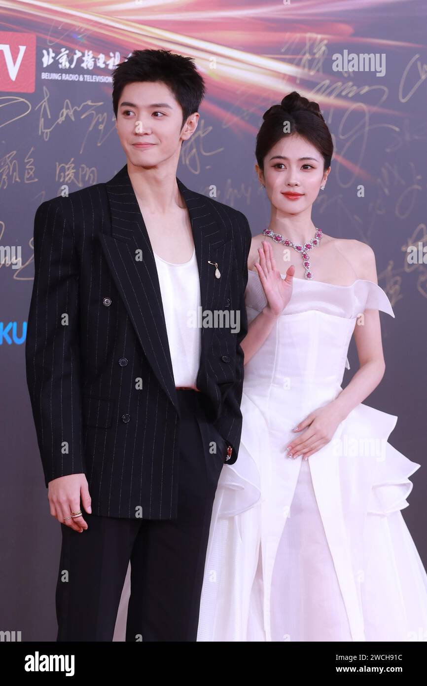 Chinese actress, model and singer Bai Lu attends the 2024 Weibo Night ...