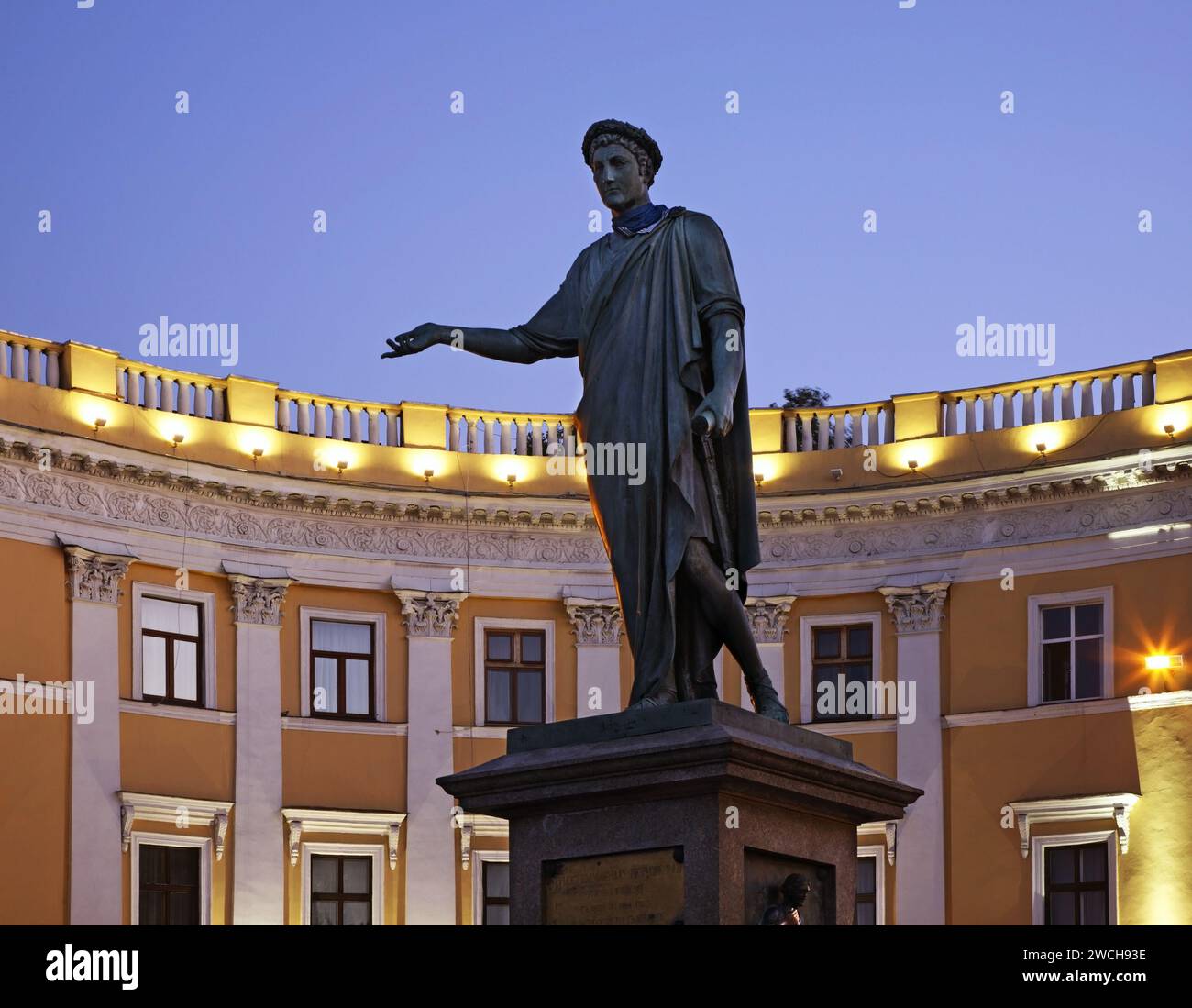 Statue of Duc de Richelieu in Odessa. Ukraine Stock Photo - Alamy