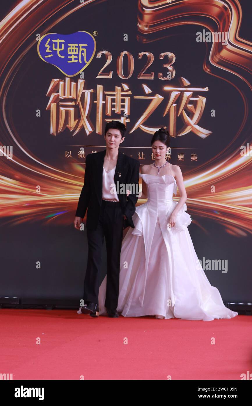 Chinese actress, model and singer Bai Lu attends the 2024 Weibo Night ...