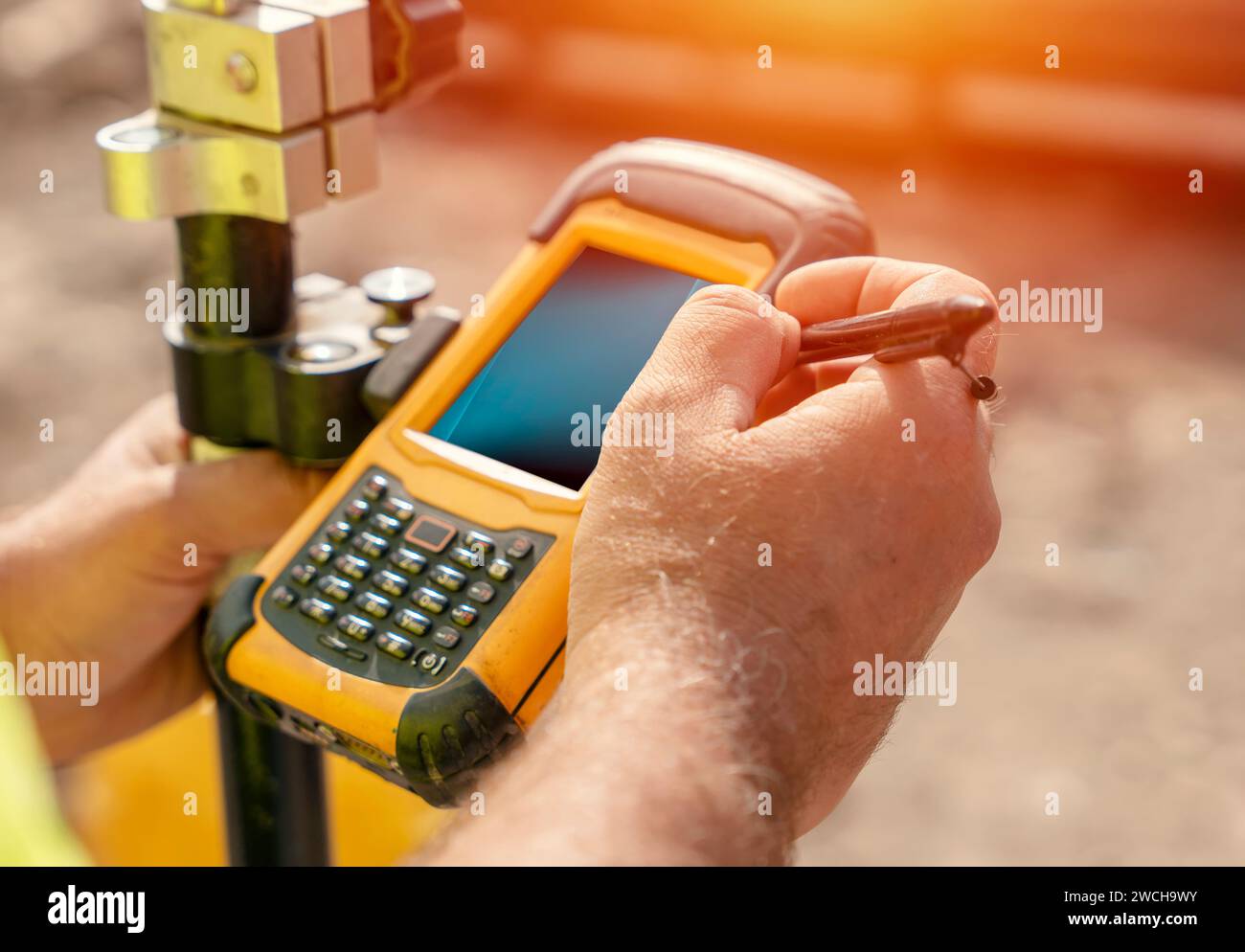 Theodolite computer construction hi-res stock photography and images ...