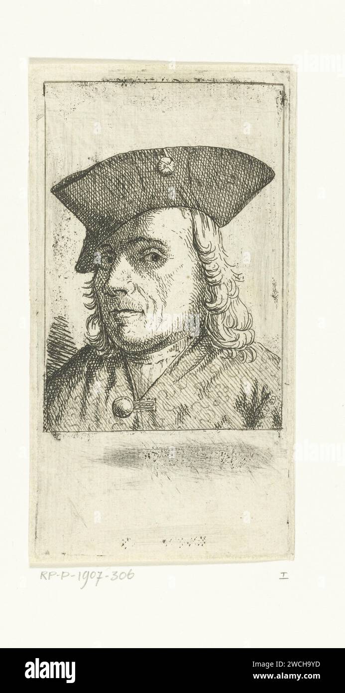Self -portrait of artist Cornelis van den Berg, Cornelis van den Berg ...