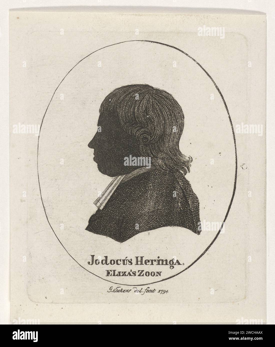Silhouetportpestret Van Hendrik Heringa Eliza'sz, George Kockers, 1794 ...