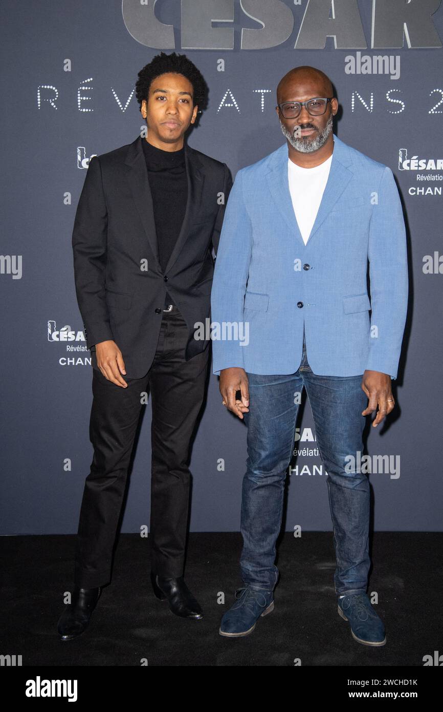 Paris, France. 15th Jan, 2024. Jonathan Feltre and Jimmy Laporal-Tresor ...