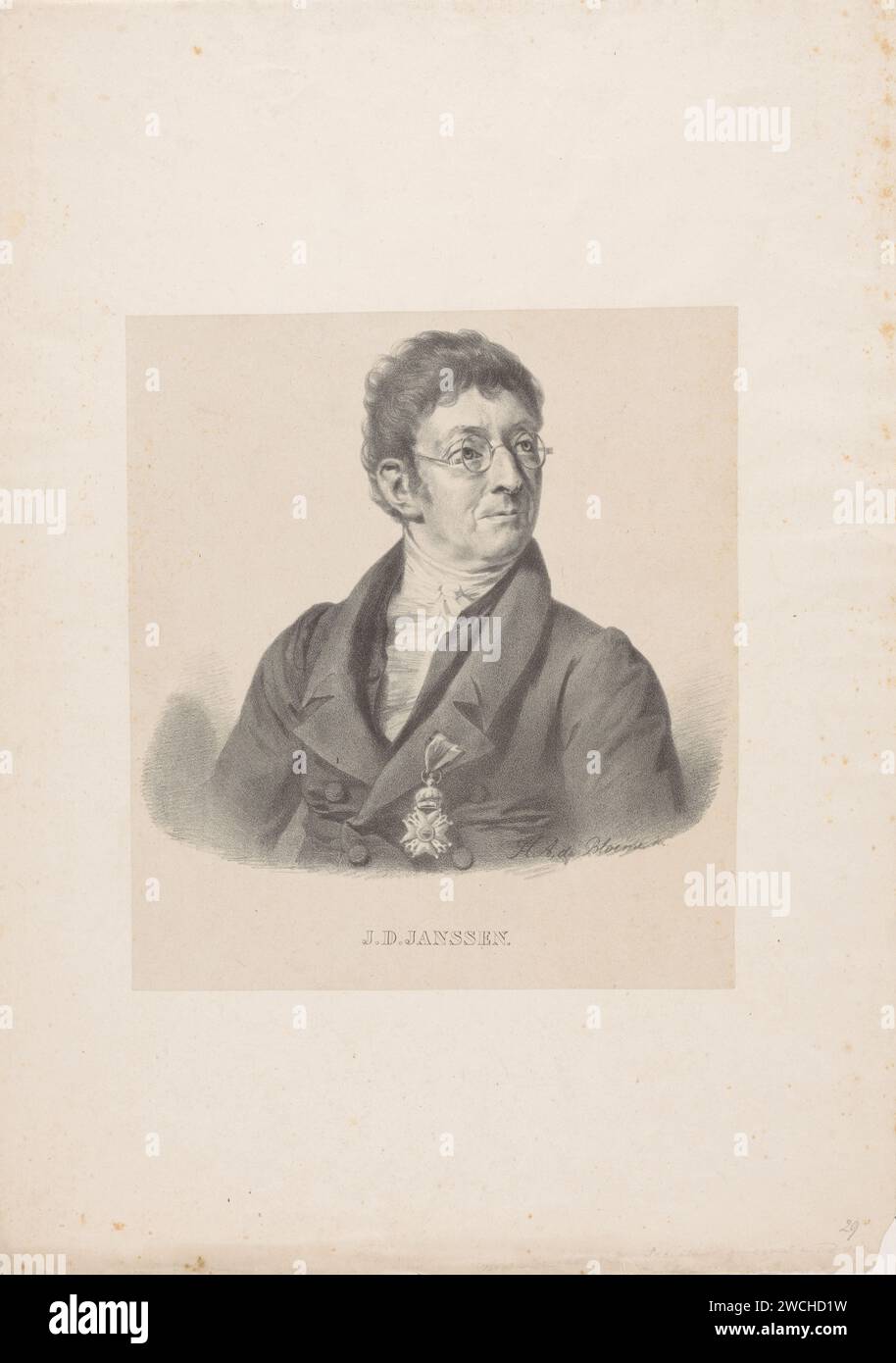 Portrait of Jacobus Didericus Janssen, Herman Antonie de Bloeme, 1812 ...