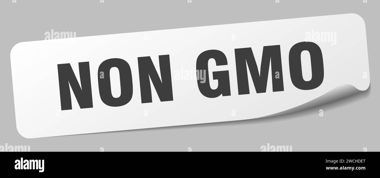 Non Gmo Sticker Non Gmo Rectangular Label Isolated On White Background Stock Vector Image And Art