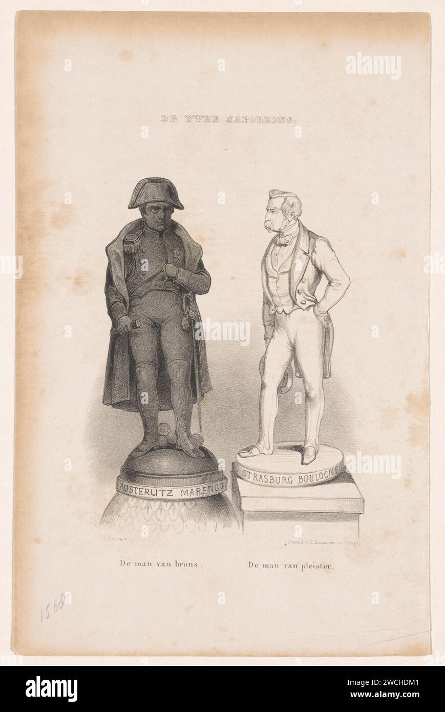 Statues of Napoleon Bonaparte and Louis -Napoléon Bonaparte, Carel ...