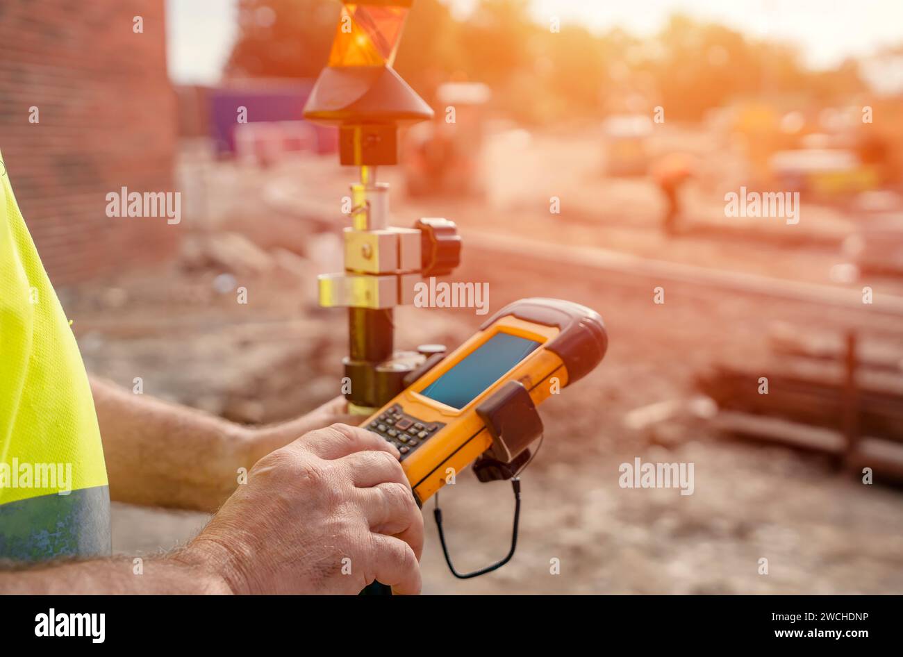 Setting up the construction site hi-res stock photography and images ...