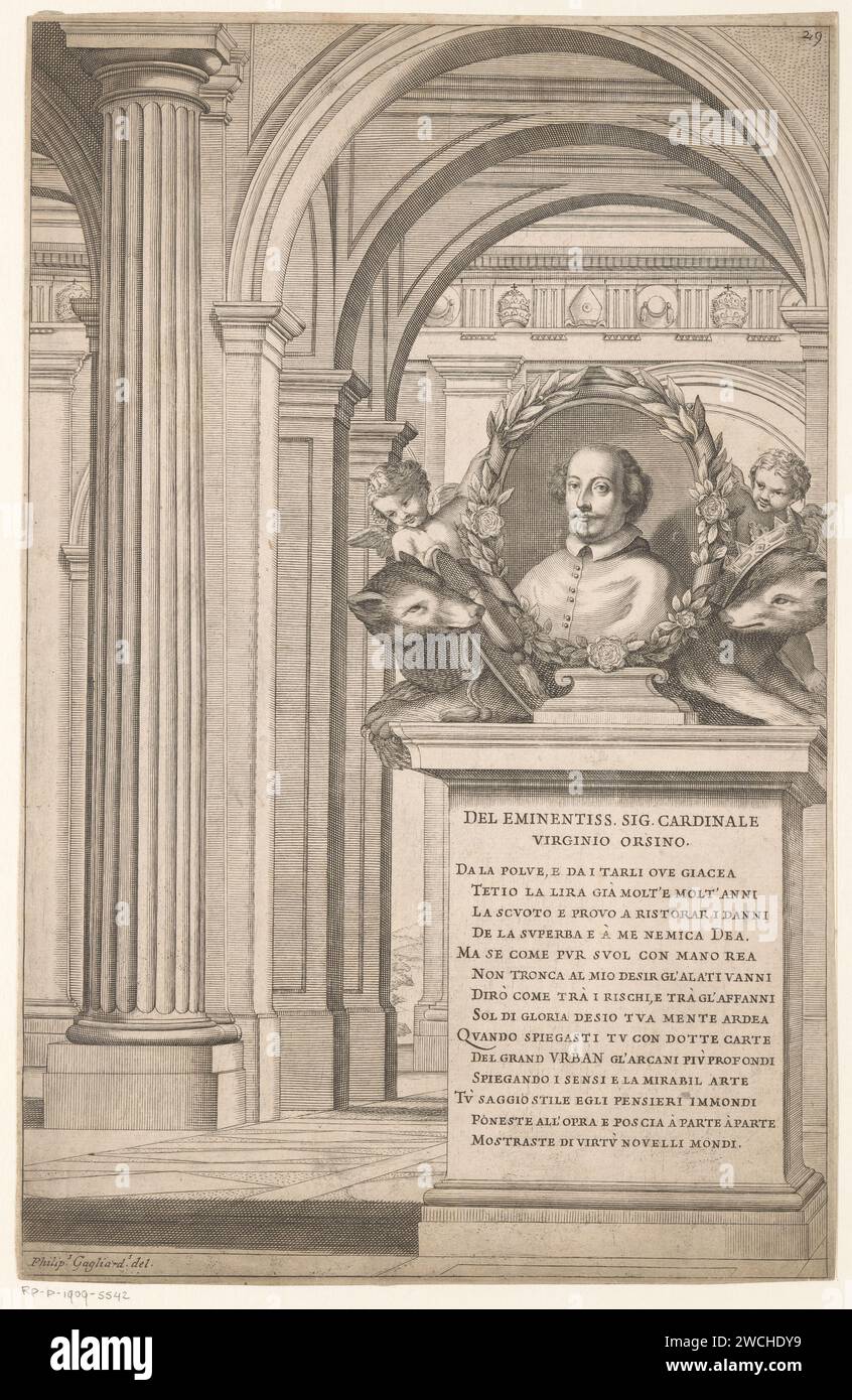 Monument Voor Kardinaal Virginio Orsini, Anonymous, After Filippo ...
