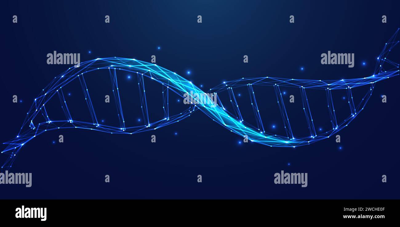 Abstract science or medicine background with DNA stand Stock Vector ...